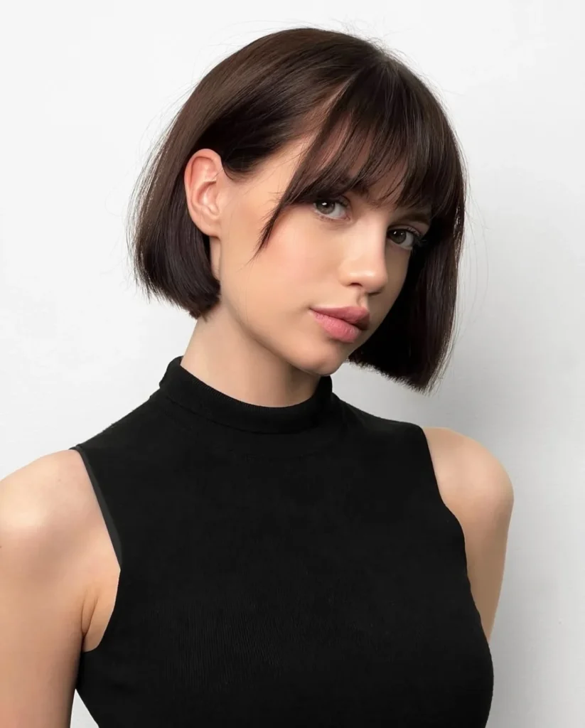 29+ Short Bob with Bangs That Make Cheekbones Pop